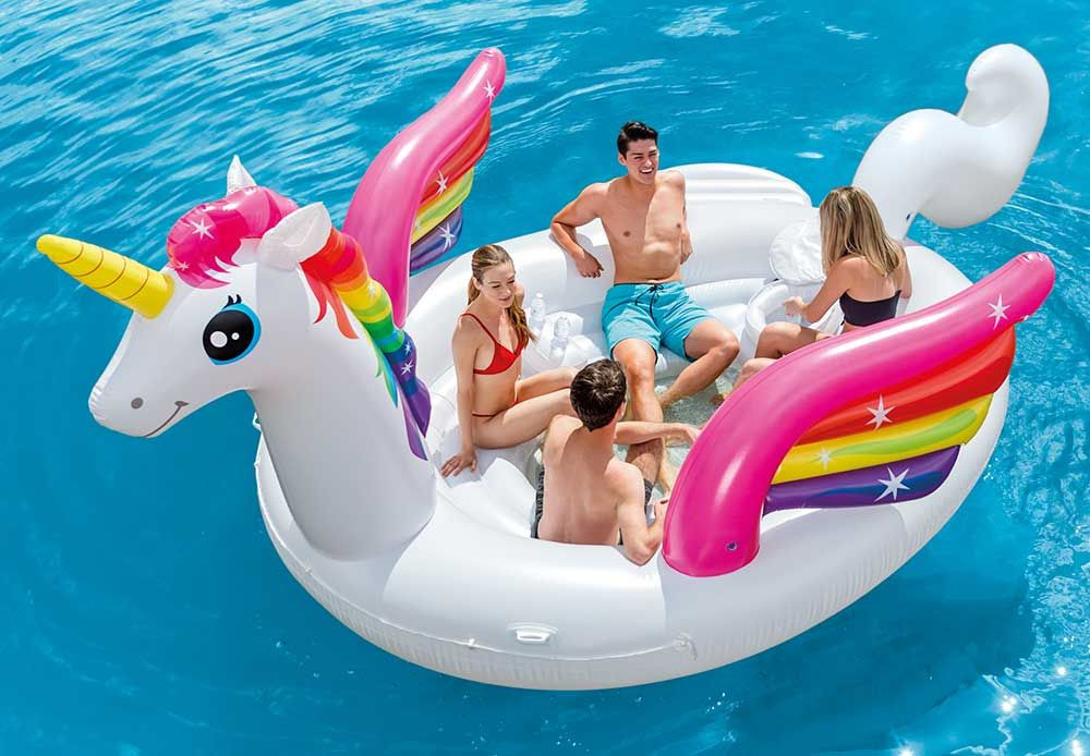 Intex Unicorn Inflatable Mega Party Island - Leg & Fritid - F&H Com A/S